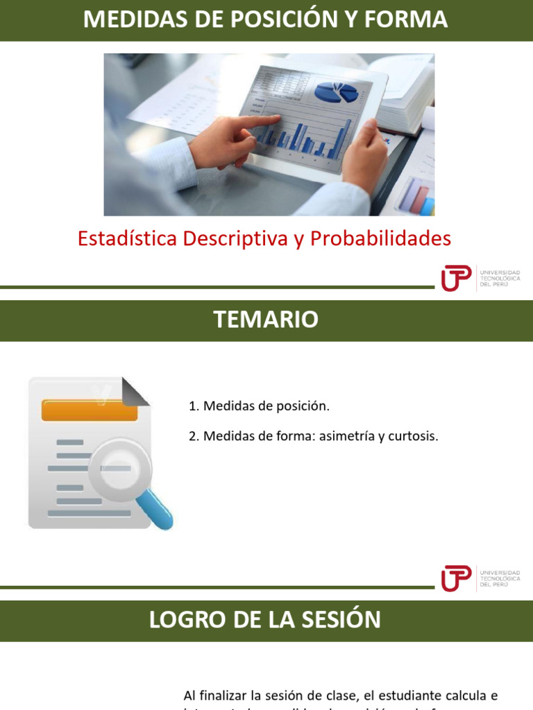 Medidas de Posición y Forma en Estadística | PDF | Oblicuidad | Cuantil