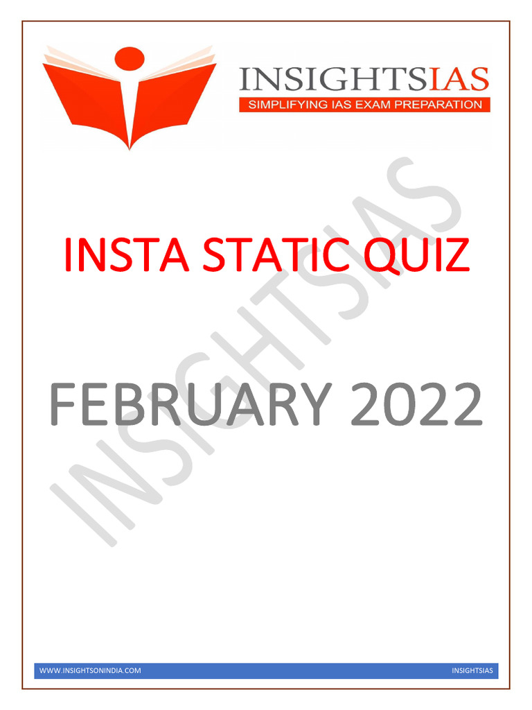 INSTA-February-2022-Static-Quiz-Compilation | PDF