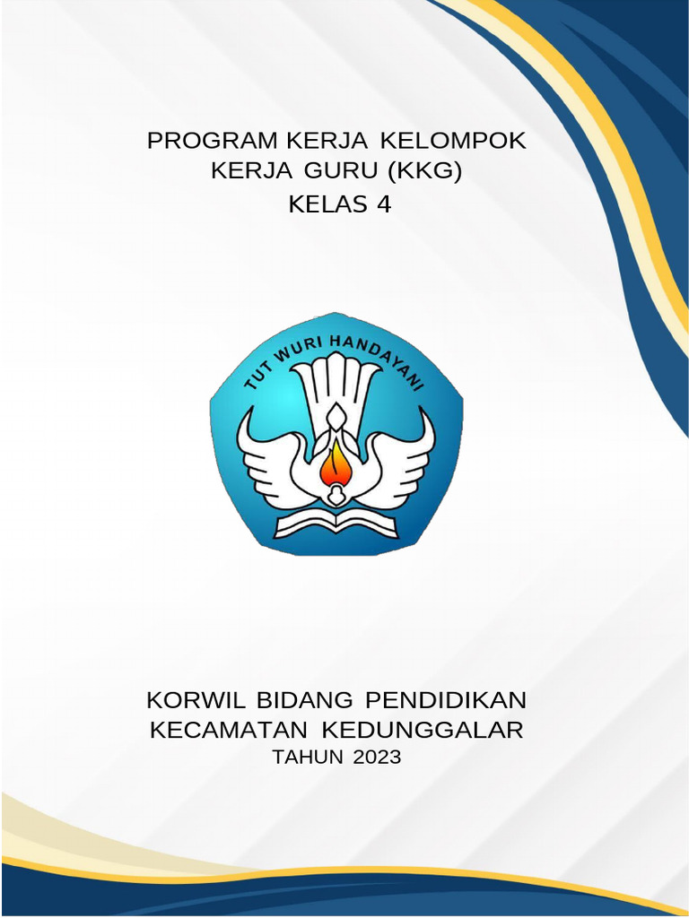 Program Kerja KKG Kelas 4 | PDF