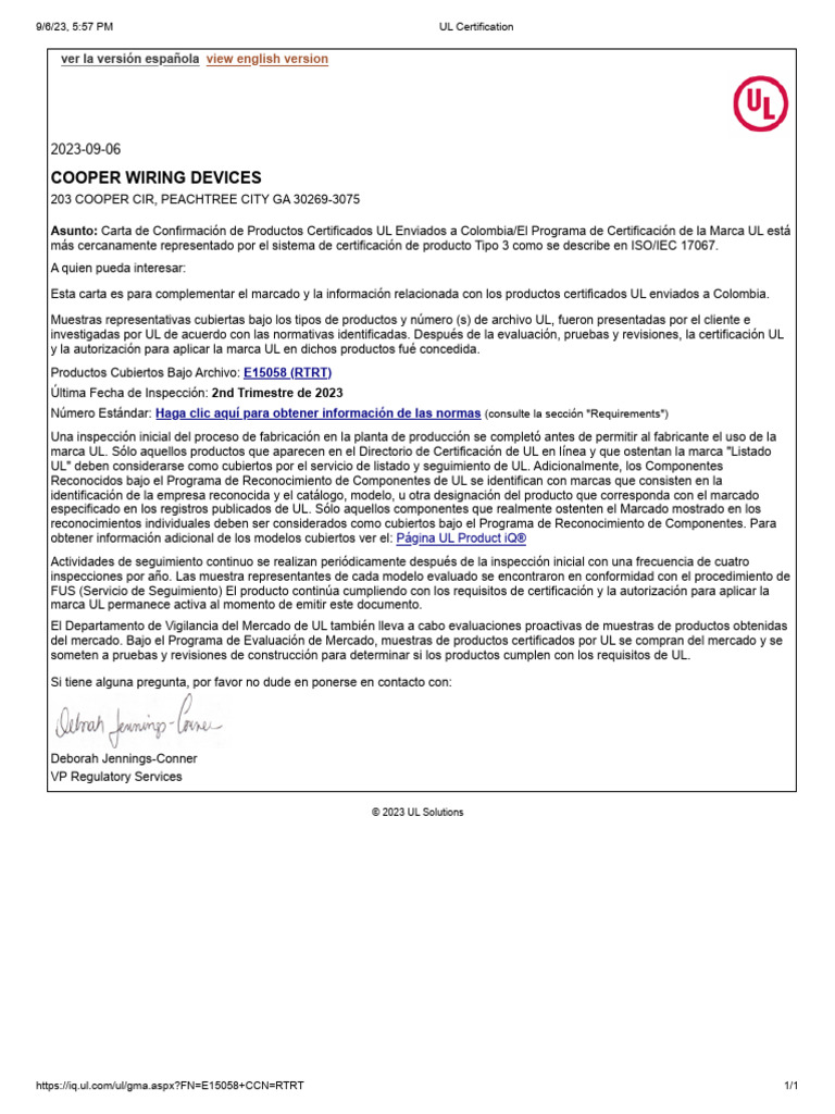 UL Certification | PDF