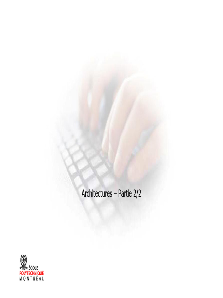 Cours01 - Conception Architecturale 2 | PDF