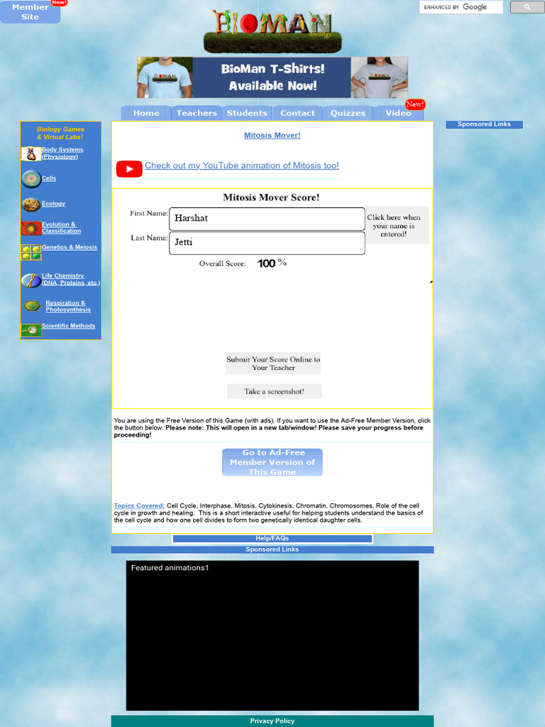 BioMan Biology | PDF