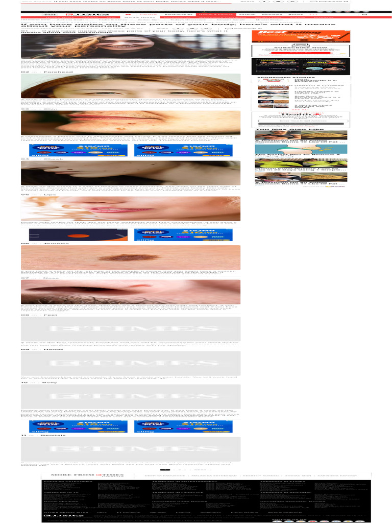 Nose-If You Have Moles on These Parts of Your Body, Here's What It Means About Your Personality ...