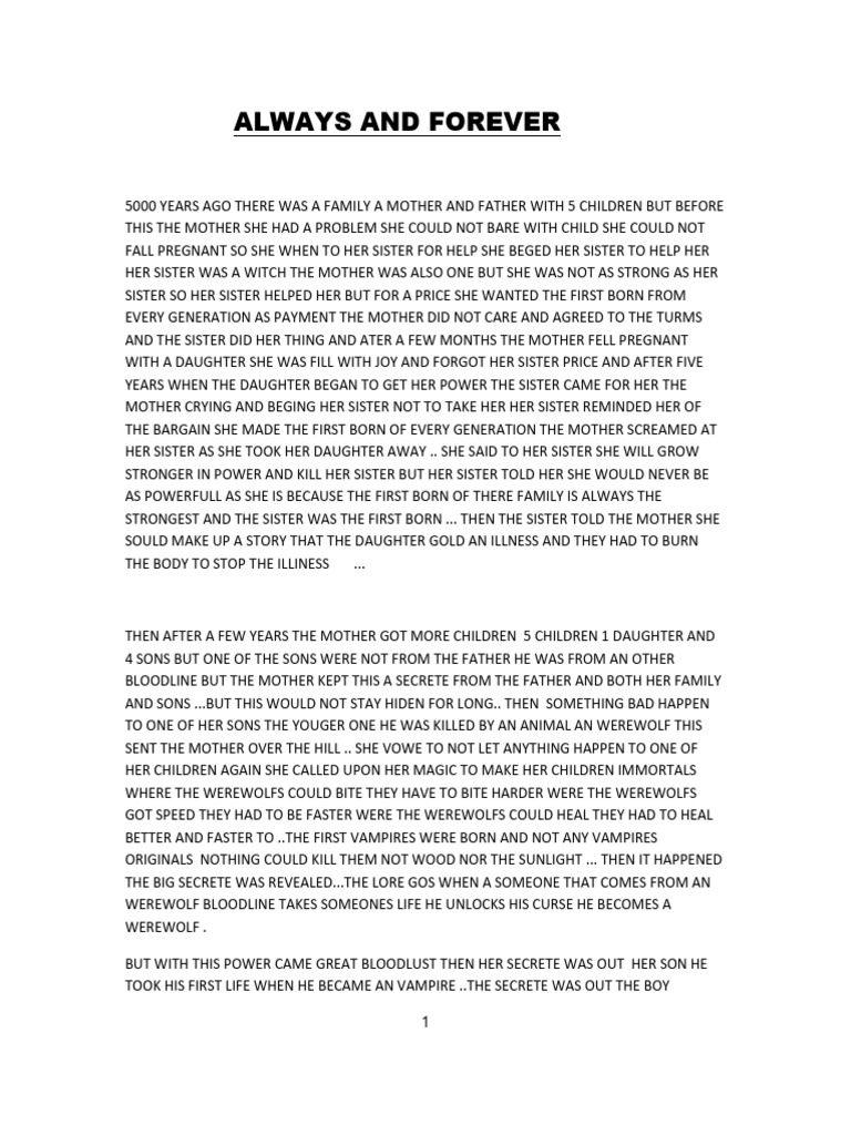 Always and Forever | PDF | Werewolves