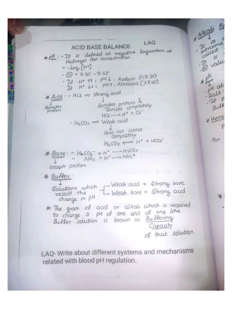 8 Acid Bas Balance - Johari MBBS | PDF