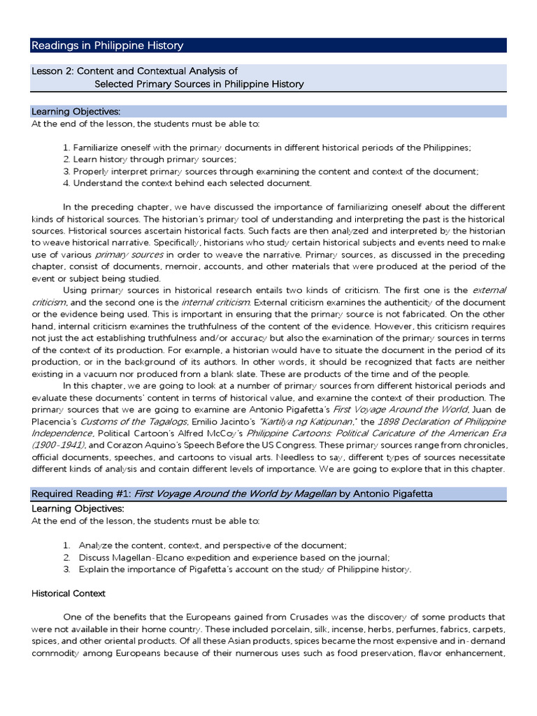 RIPH Lesson 2 RR1 First Voyage Around The World | PDF