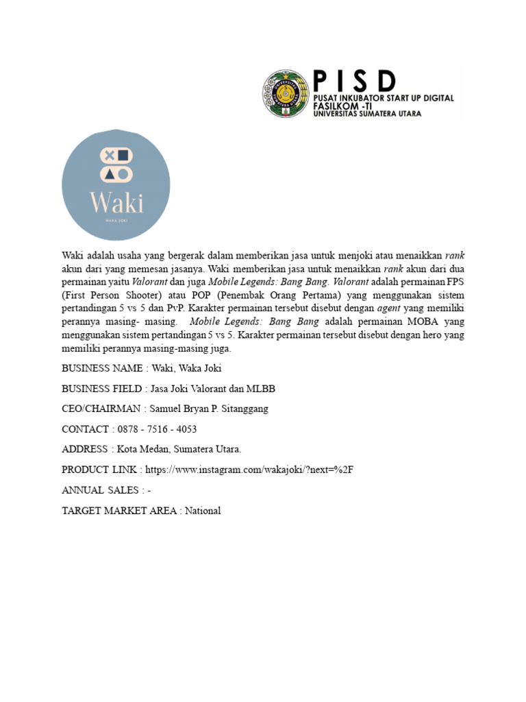 WAKI, Waka Joki | PDF