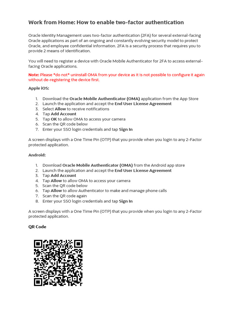 Two-Factor Authentication Using OMA | PDF