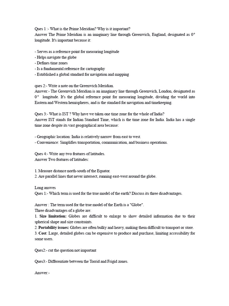 Geography Chapter 2 | PDF