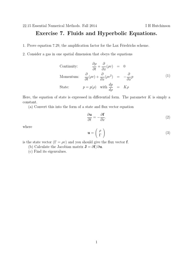 Fluids and Hyperbolic Equations | PDF