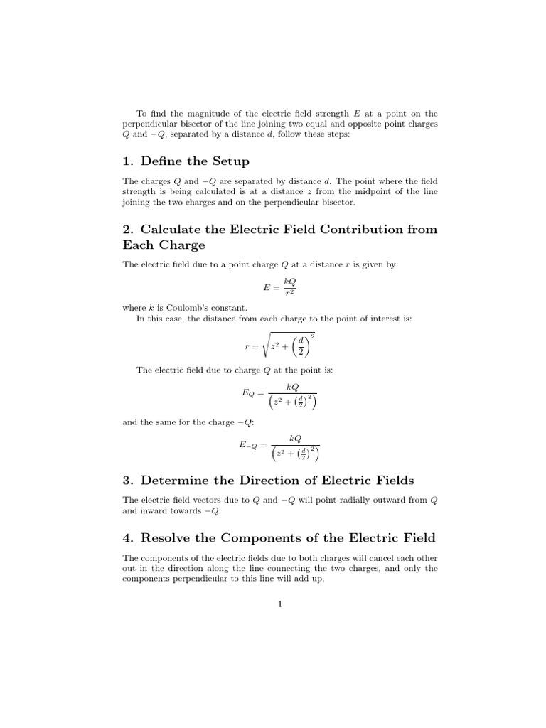 Define The Setup: E Q Q D | PDF