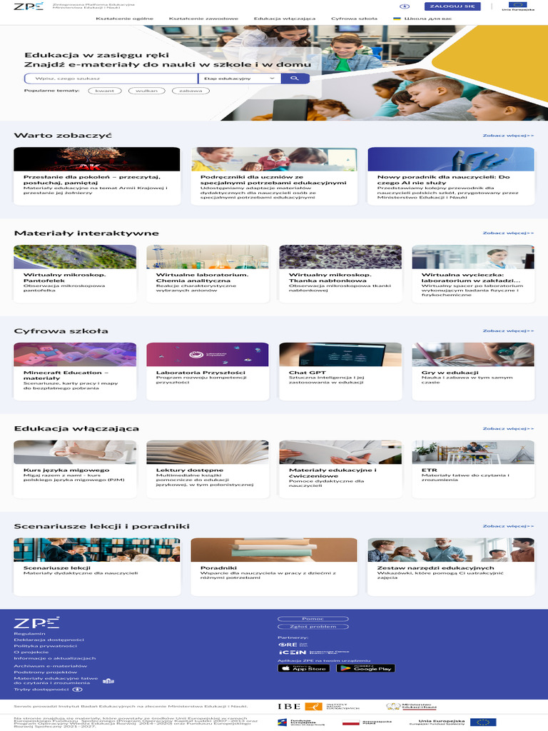 Zintegrowana Platforma Edukacyjna | PDF Zintegrowana Platforma Edukacyjna | PDF