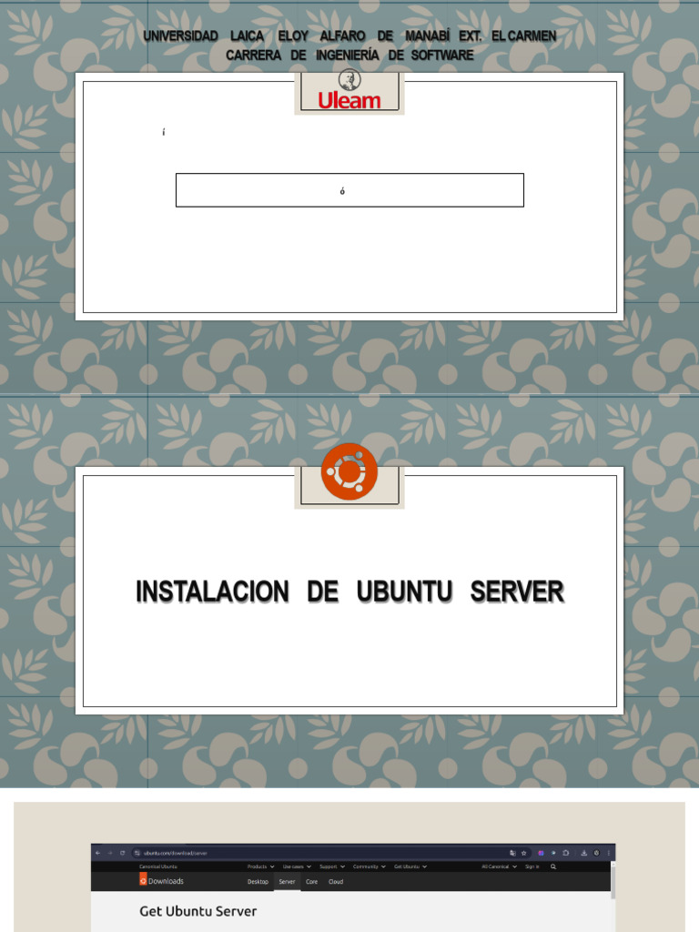 Instalación de Ubuntu Server y Configurar Servidor de Base de Datoss MYSQL (DBEAVER JAGP) | PDF