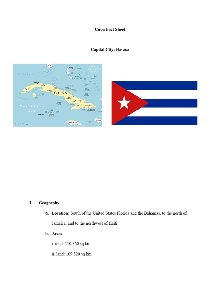 Cuba Fact Sheet | PDF