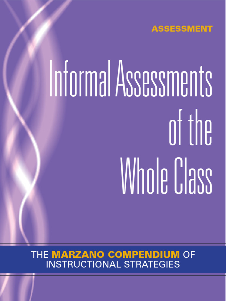 Informal Assessments of The Whole Class | PDF | Teachers | Question