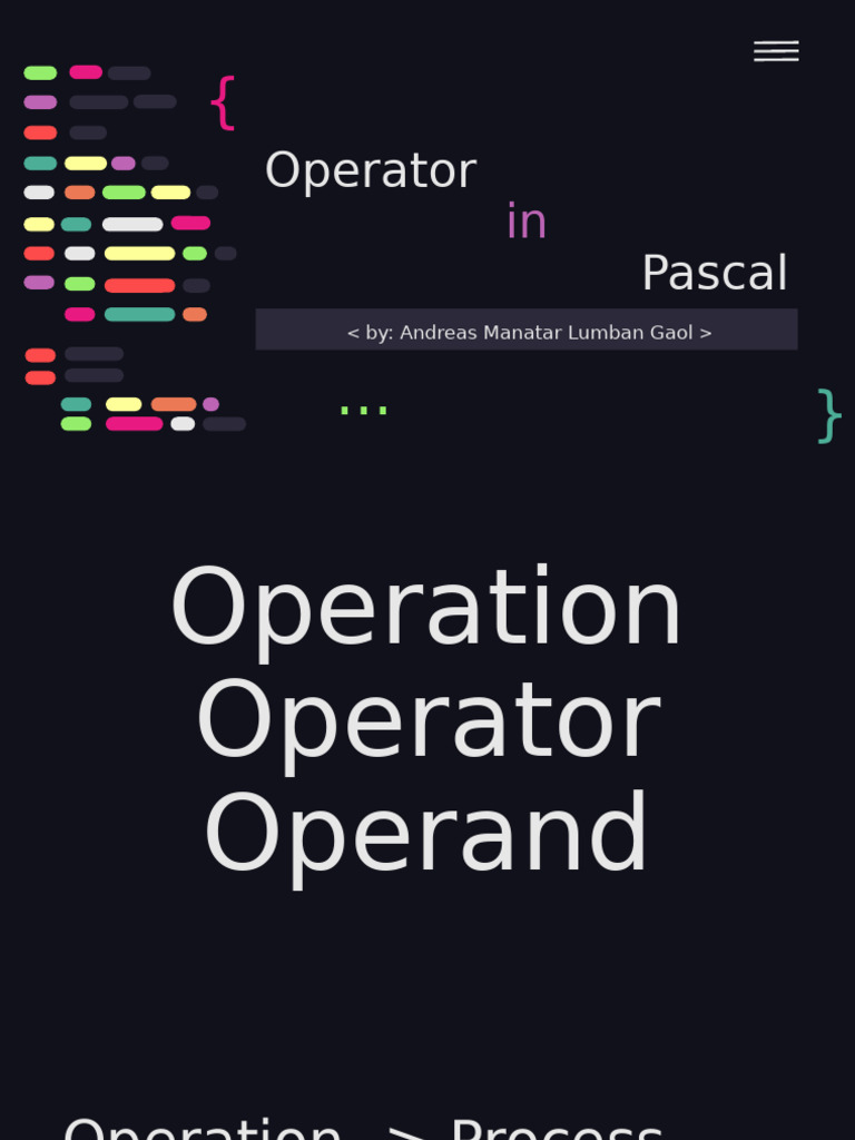 Operator | PDF