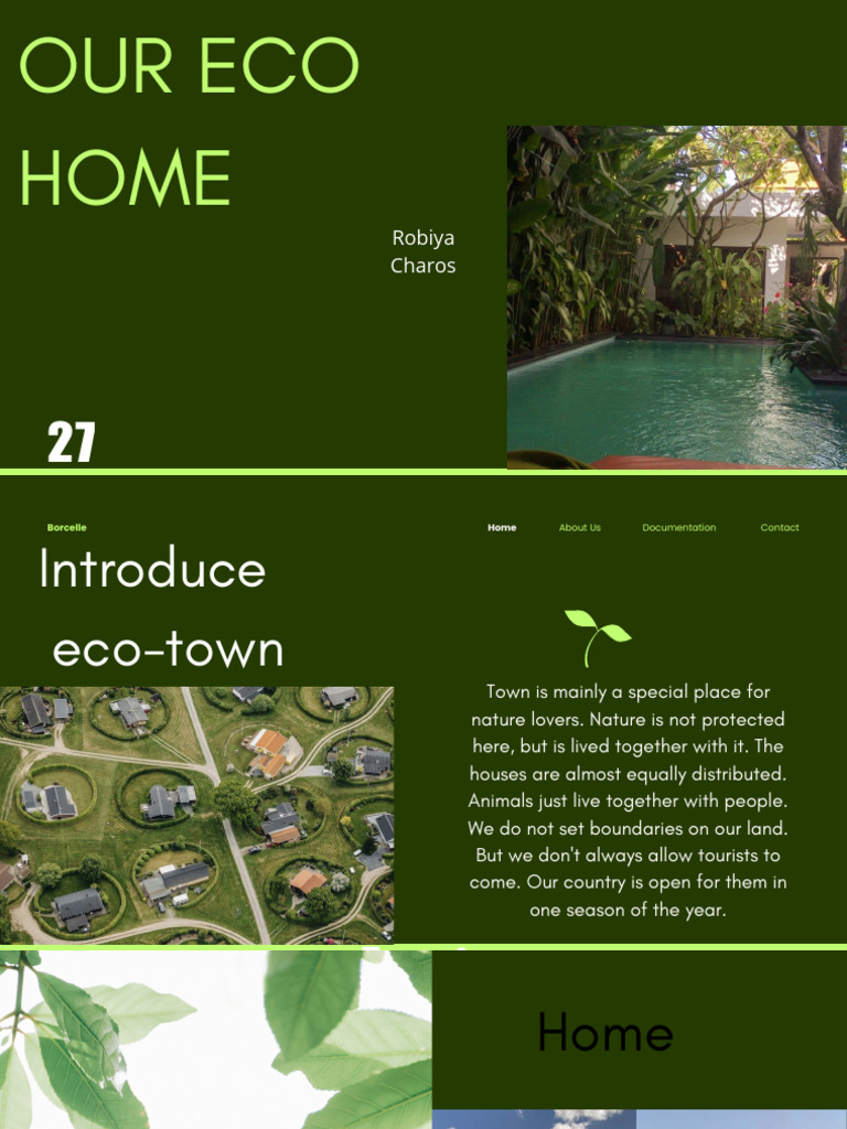 Eco-Town: Sustainable Living Guide | PDF | Nature | Science & Mathematics