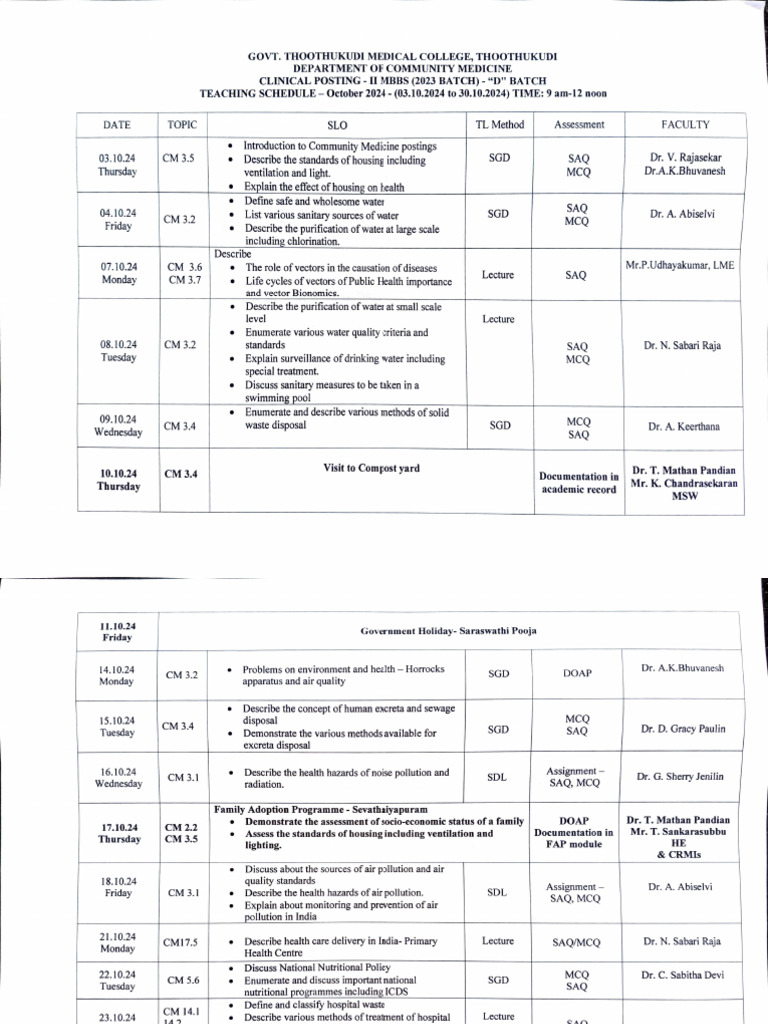Phase II 2023 - D Batch Block Posting | PDF