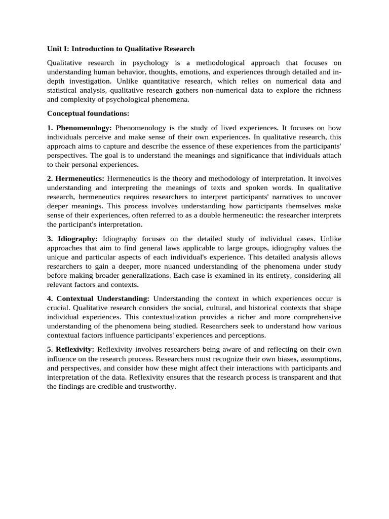 Qualitative Research Methods | PDF | Qualitative Research | Methodology