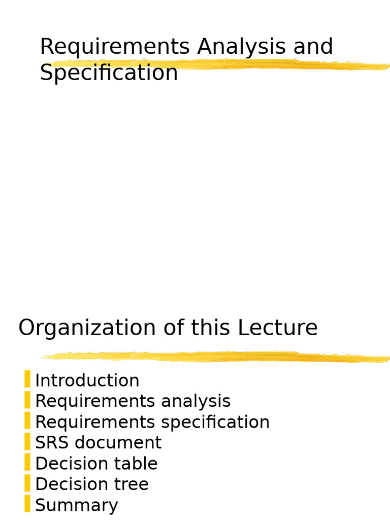 LECT-3 Requirement Analysis (1) | PDF
