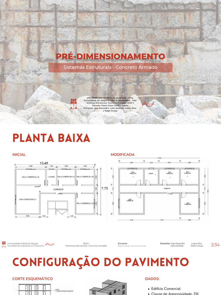 Pré-Dimensionamento Estrutural | PDF