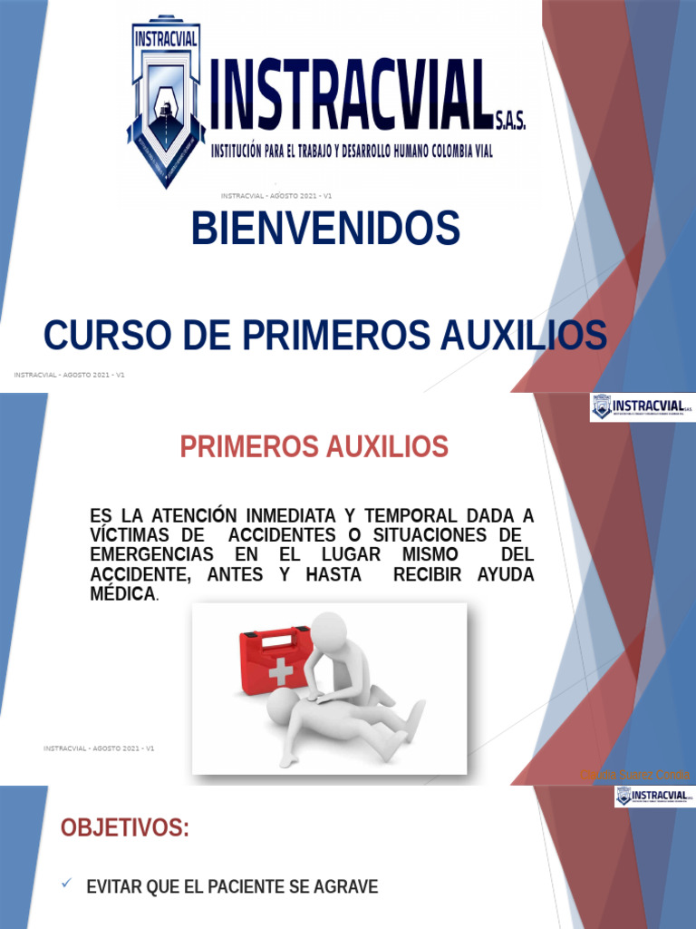 Capacitación Primeros Auxilios Básico. | PDF