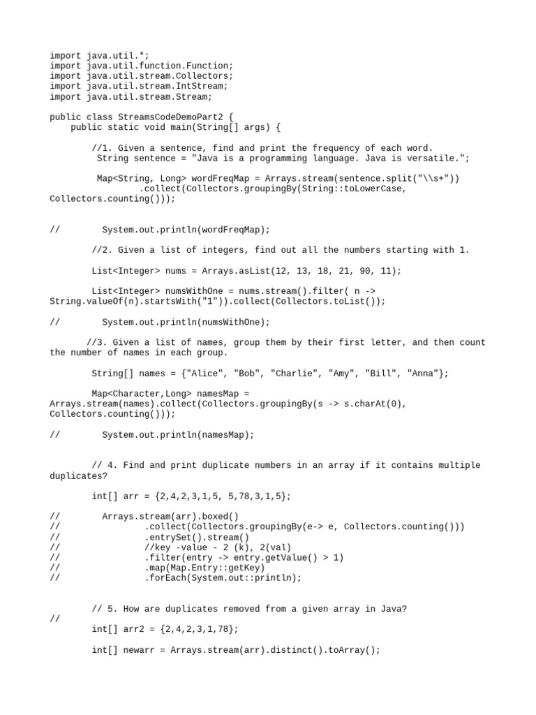 Streams Code Part 2 | PDF