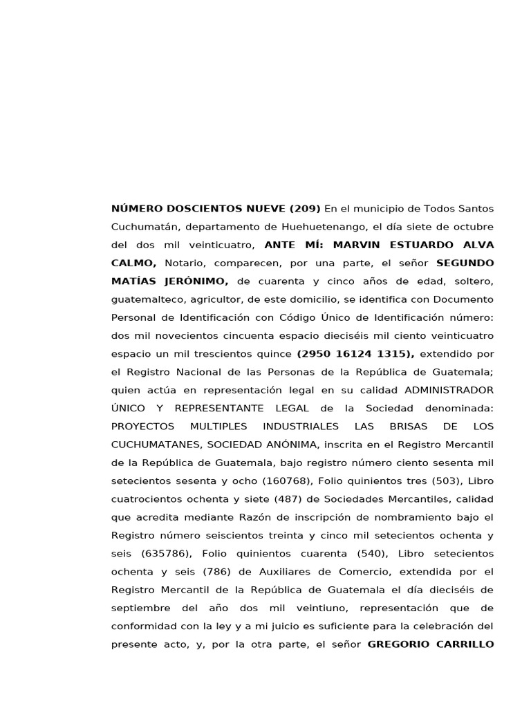 209 Compraventa Gregorio | PDF | Ley común