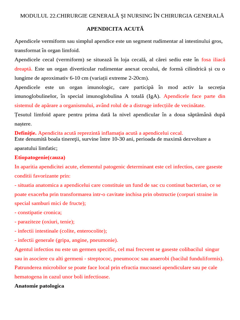 Apendicita Acuta | PDF