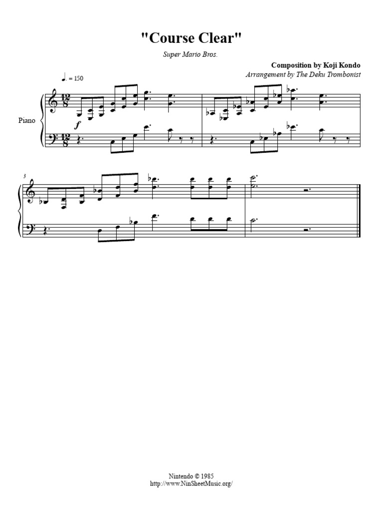 Super Mario Bros - Course Clear | PDF