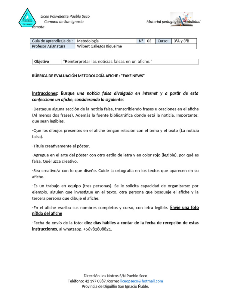 Actividad Evaluada 02 Metodología 3A y 3B | PDF | Comunicación humana | Aprendizaje