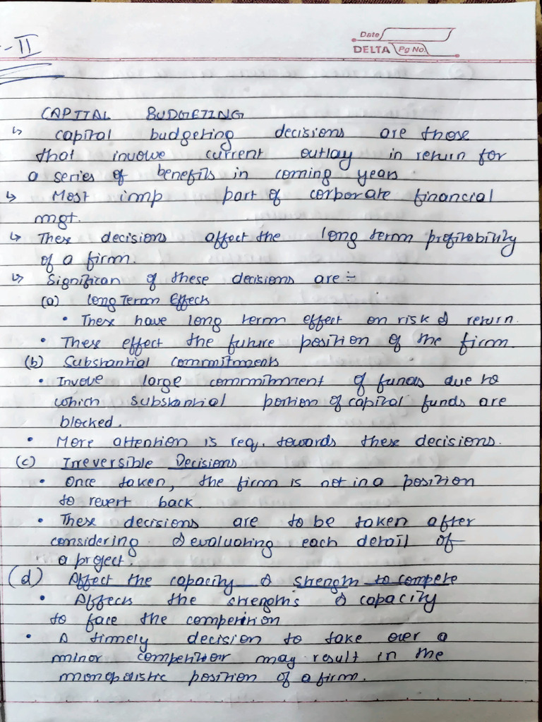 FM Unit 2 (Theory) | PDF