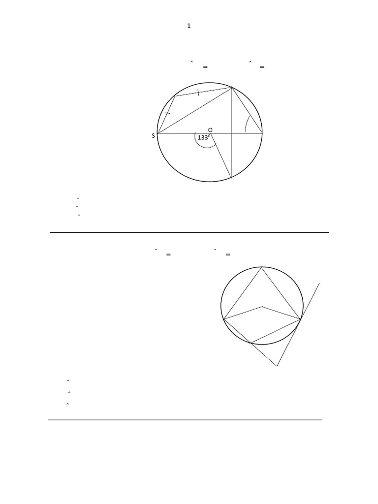 ANGLE PROPERTIES OF CIRCLES | PDF