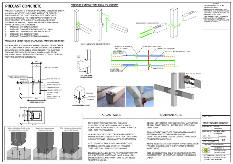 SHEET 5 PRECAST | PDF