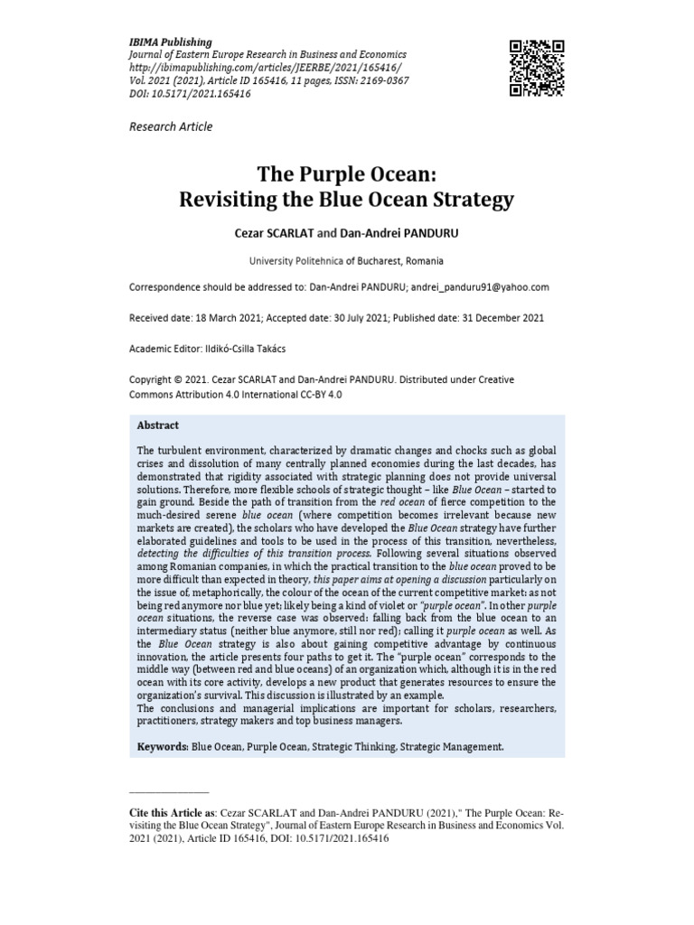 PURPLE OCEAN STRATEGY | PDF