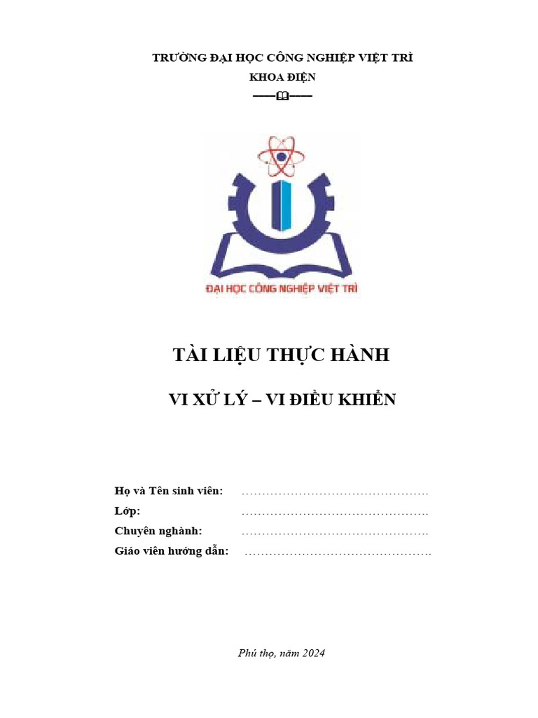 Thuc Hanh VXL - VDK | PDF