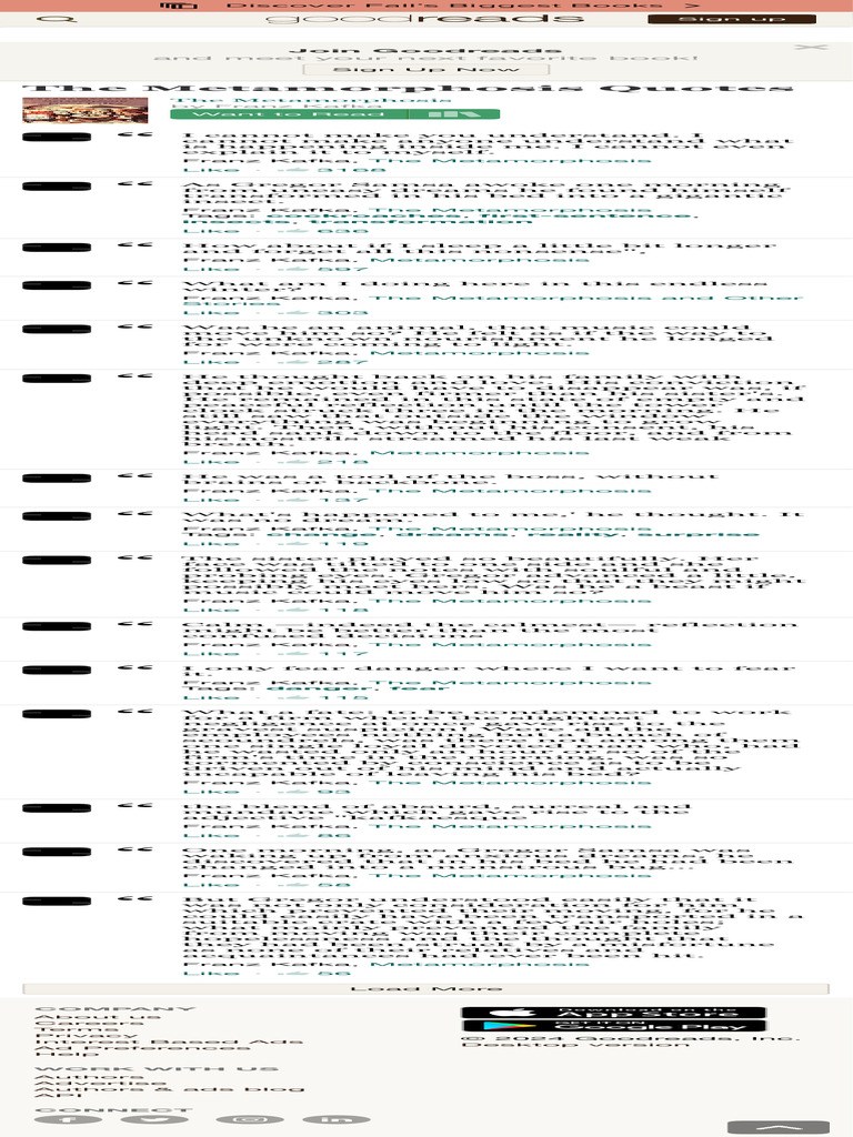 The Metamorphosis Quotes by Franz Kafka | PDF