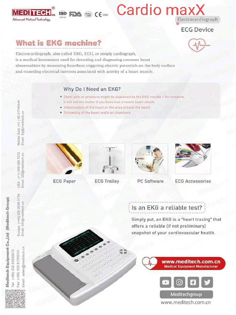 Cadio Maxx 12 Channel ECG Machine | PDF