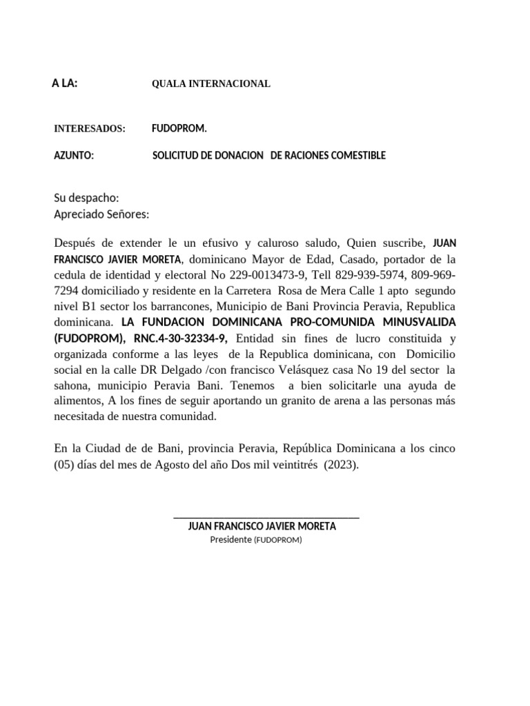 Carta A La Quala Doña Gallina | PDF