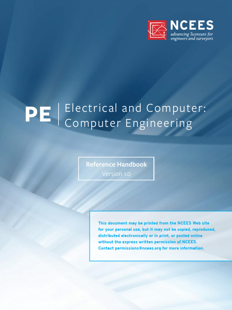 The Principles and Practice of Engineering (PE) Electrical and Computer Computer Engineering | PDF