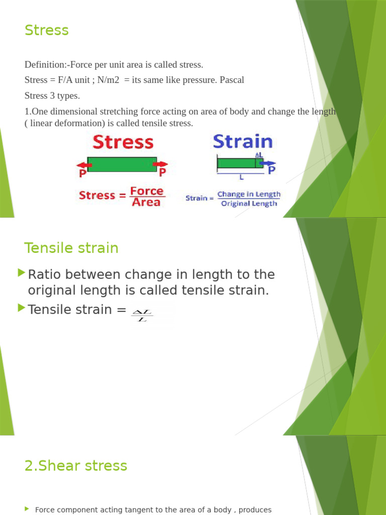 Ist Year Stress and Strain | PDF