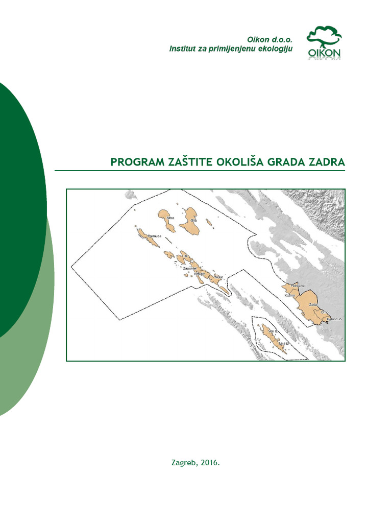 Program Zastite Okolisa Grada Zadra | PDF