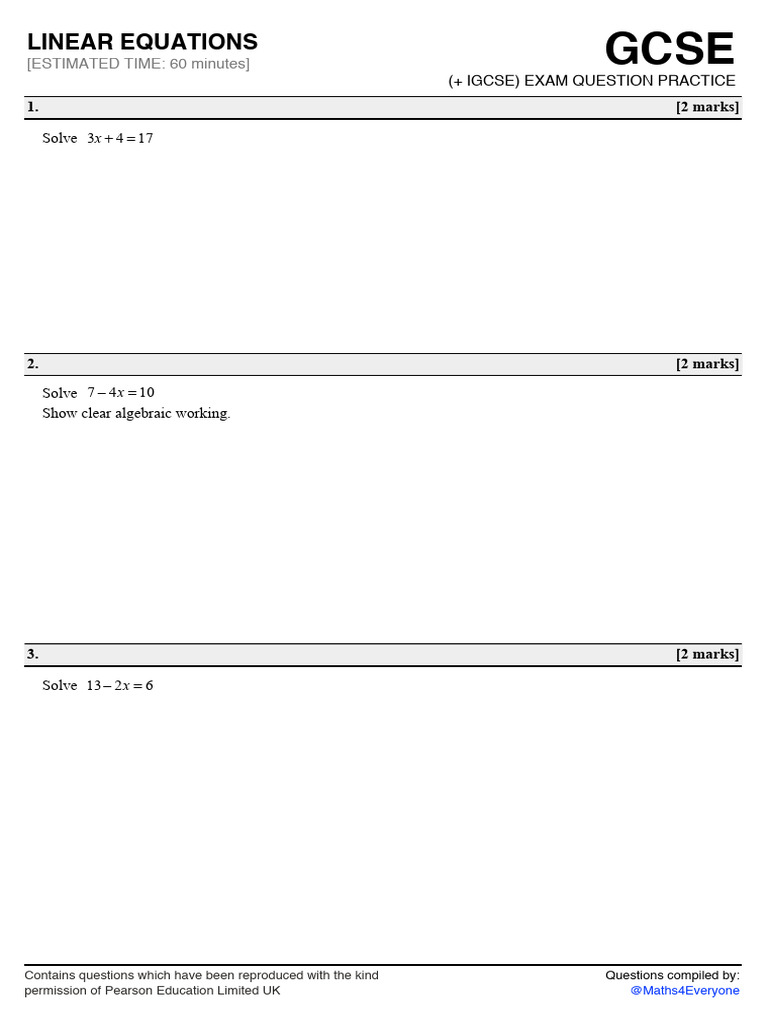 Linear-Equations | PDF