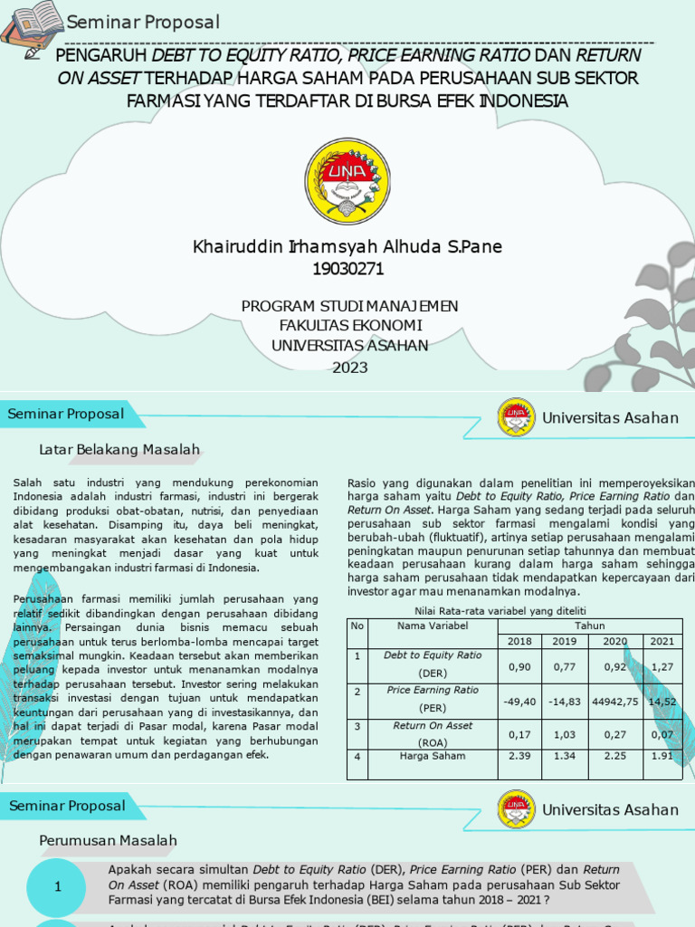 PPT PROPOSAL SKRIPSI IRHAM | PDF