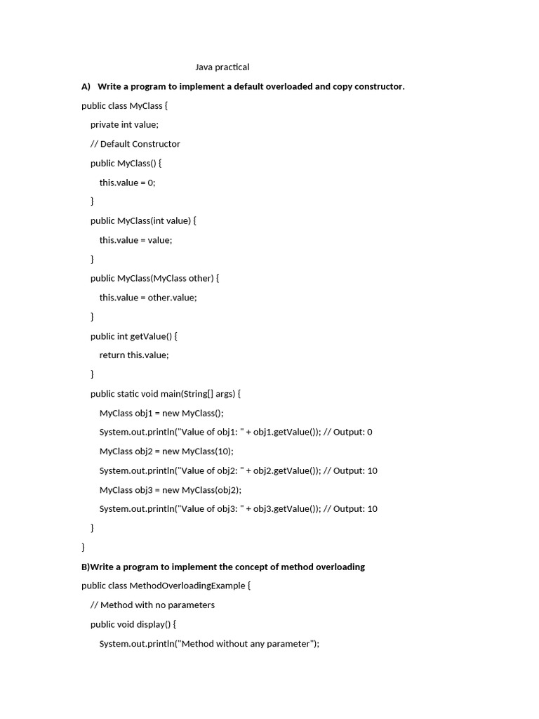 Java Practical | PDF