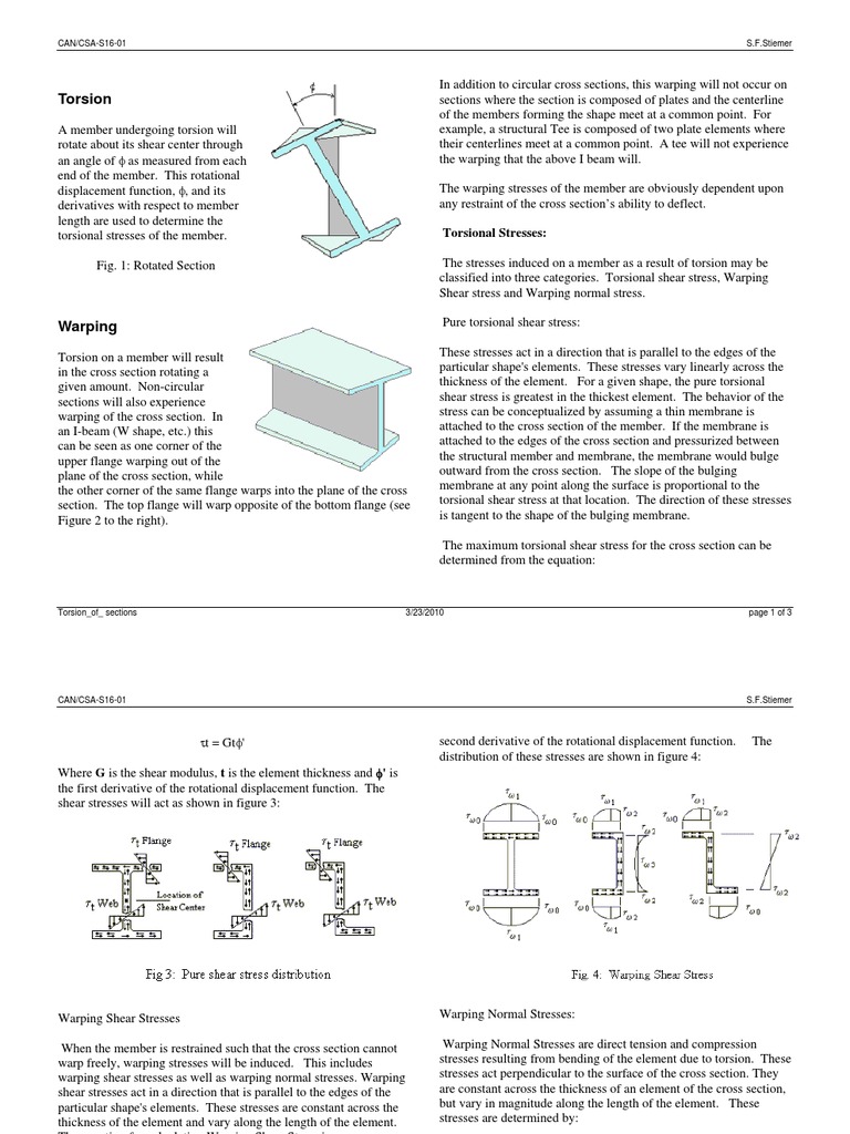 Torsion of Sections | Stress (Mechanics) | Shear Stress