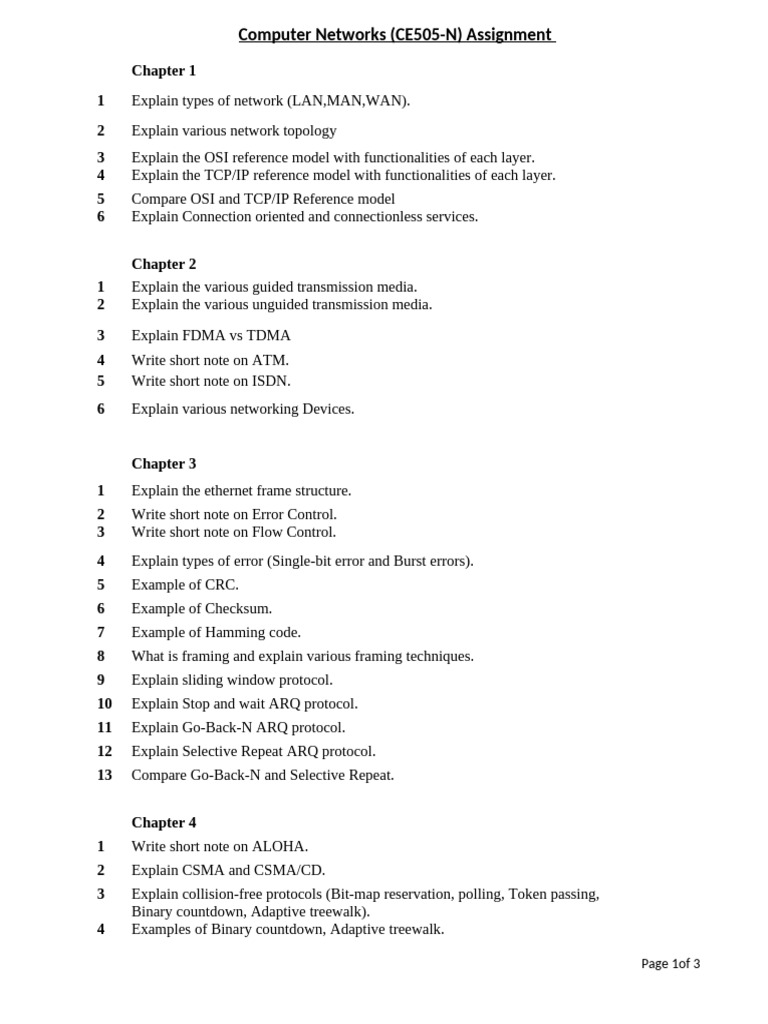 CN Assignment 2024bwrhjfd | PDF