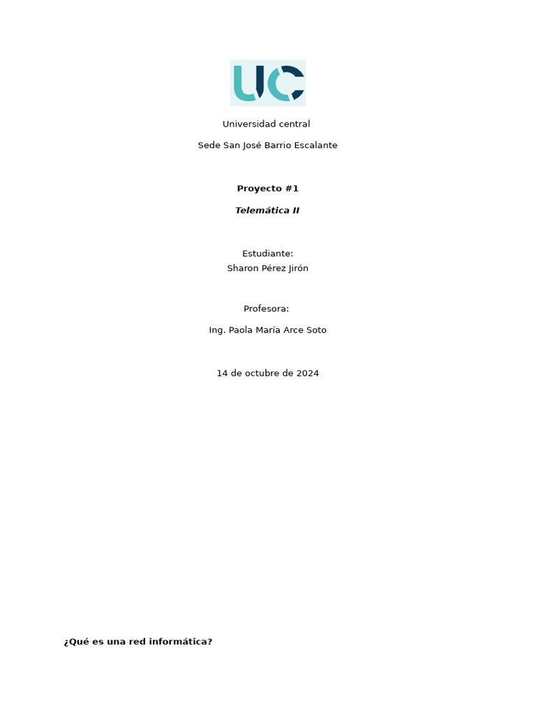 Proyecto1 telematicaII | PDF