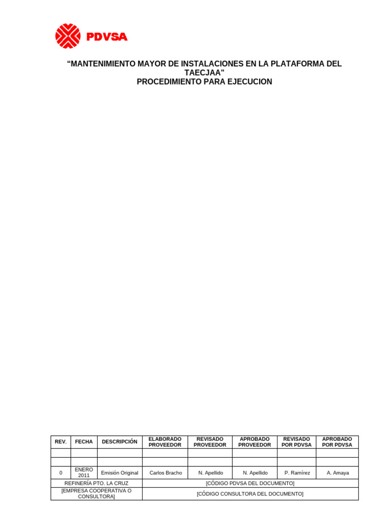 Procd de Trabajo | PDF