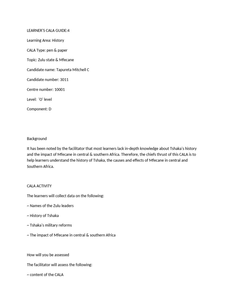 Learner's Cala 5 | PDF